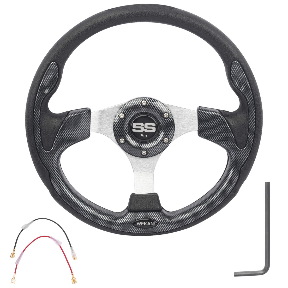 WEKANI Universal Golf Cart Steering Wheel (Sold Separately) fit Club ...